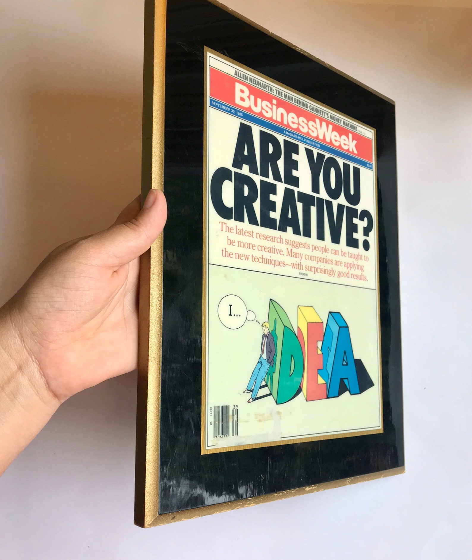 Vintage 1985 Business Week Magazine Cover Wall Plaque – Lacquered Wood ...