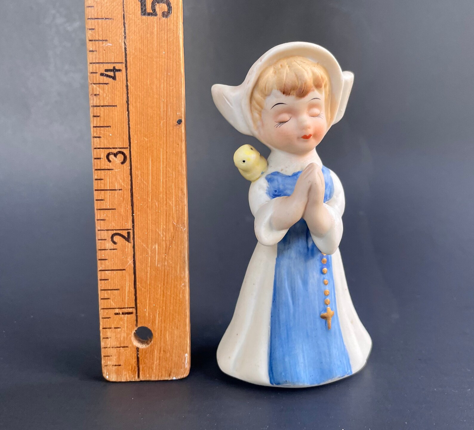 Vintage Lil Nuns Figurine of Nun Praying With Bird on - Etsy