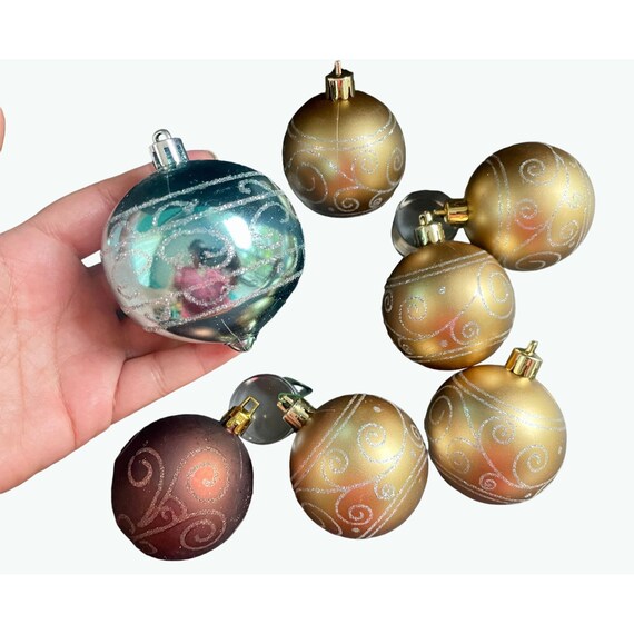Silver plastic ornament balls store