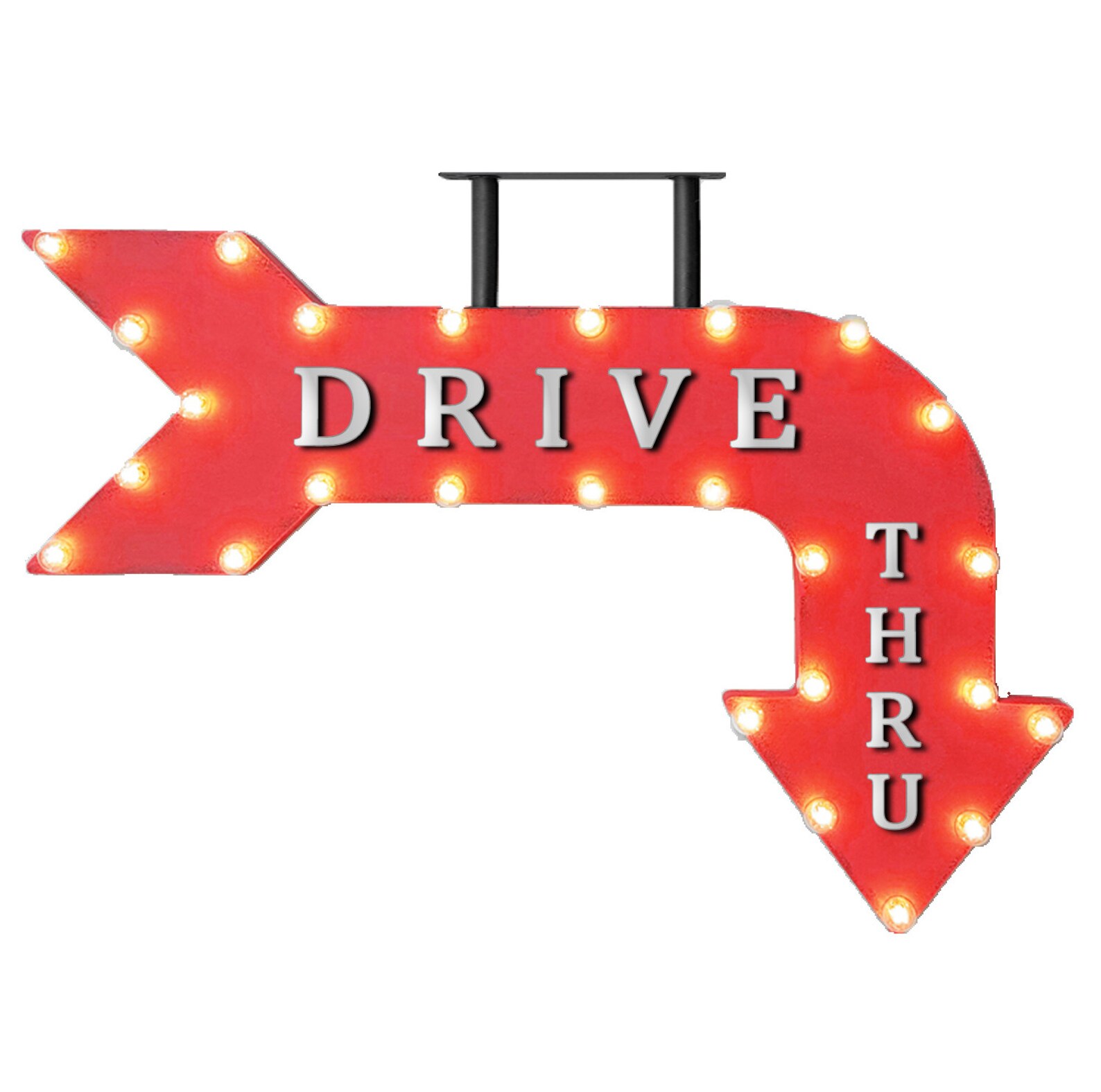 On Sale 36 DRIVE THRU Metal Arrow Sign Order Here | Etsy