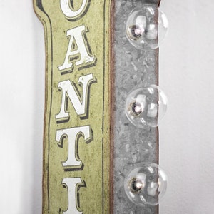 On Sale MERCANTILE Metal Sign BATTERY OPERATED Store Shopping Open ...