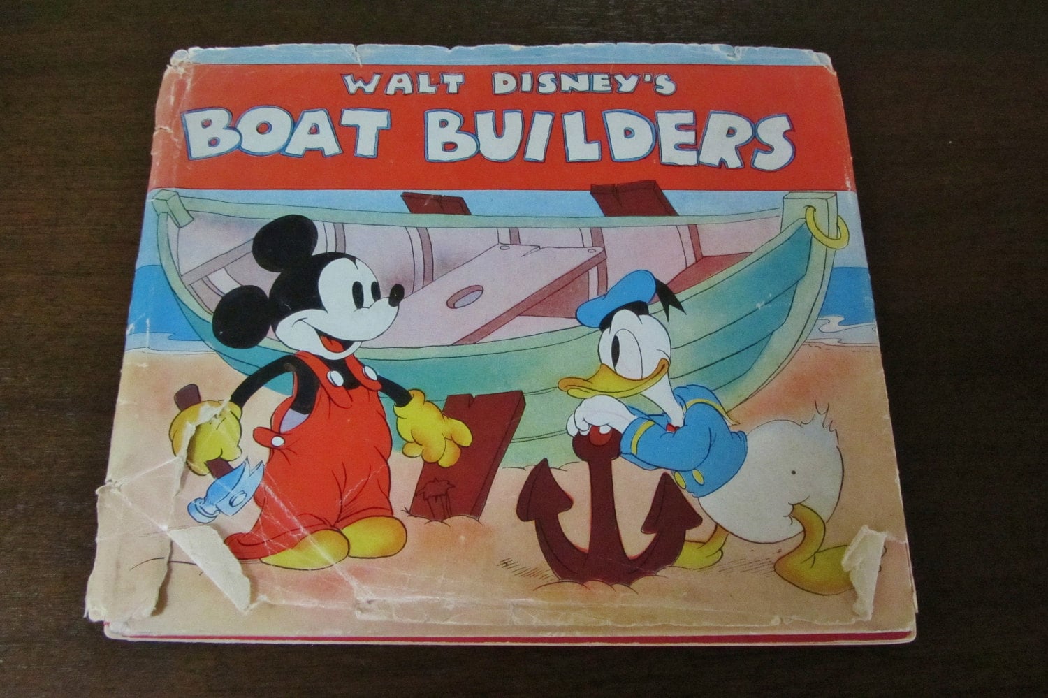 1930s Walt Disney's BOAT BUILDERS Rare First Edition Book 1938 HC ...