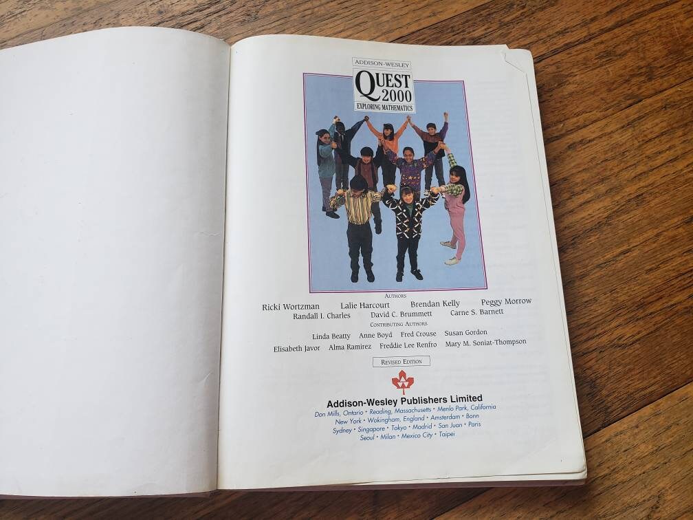 Math Quest 2000 - Grade 5 Text Classroom Book Visual - Addison-wesley ...