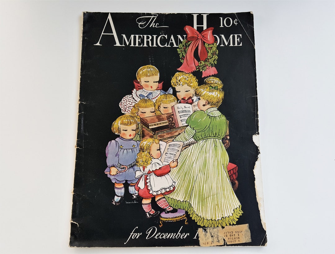 The AMERICAN HOME December 1938 Issue Vintage Magazine Cover by Herbert ...