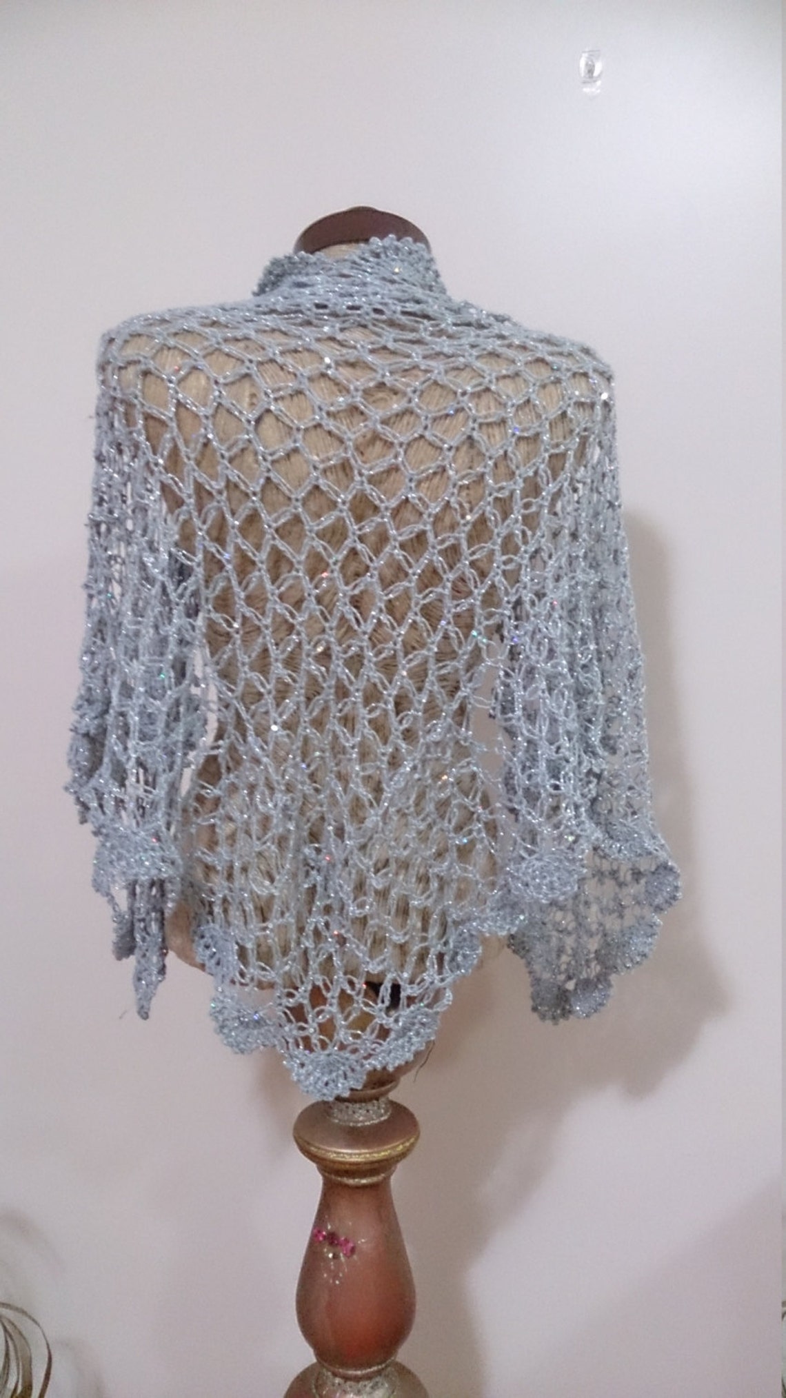 Wedding Shawl Gray Shawl Wedding Gray Shawl Gray Wedding - Etsy