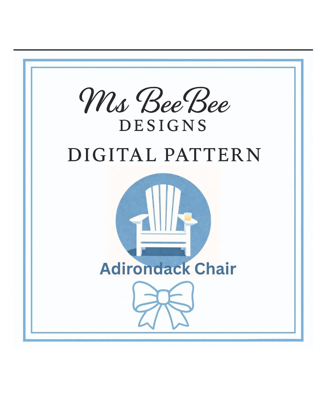 Adirondack Chair Needlepoint Pattern | Summer Lemonade Needlepoint ...