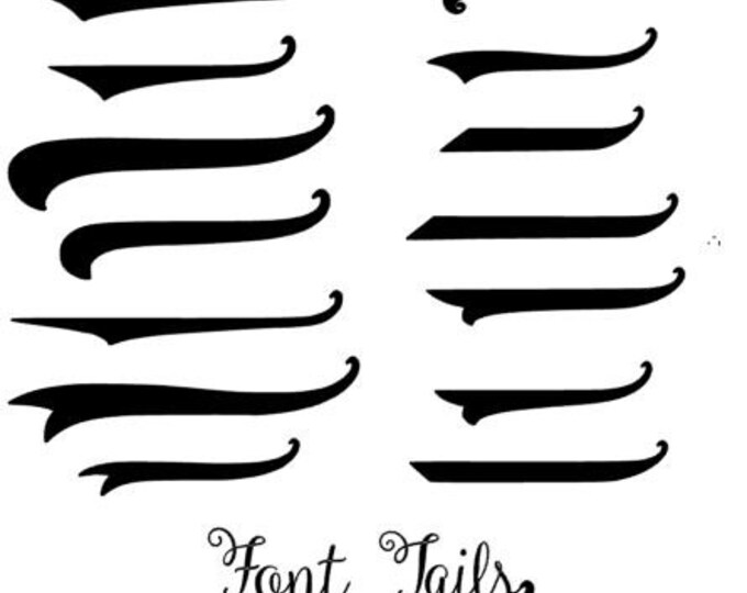 Font Tails Svg, Text Tails Svg, Text Swashes Svg, Font Swash Svg, Text ...