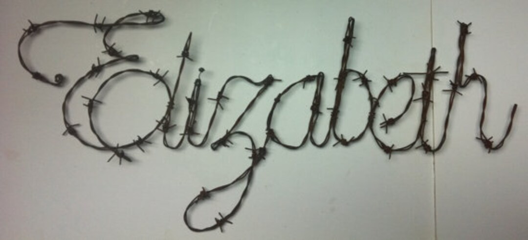 Custom Barbed Wire Lettering Names Custom Art Custom Ideas - Etsy