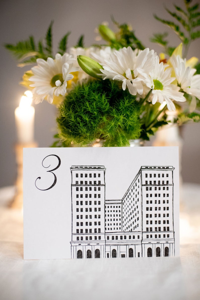 Providence, Rhode Island Icons Wedding Table Numbers | Providence ...