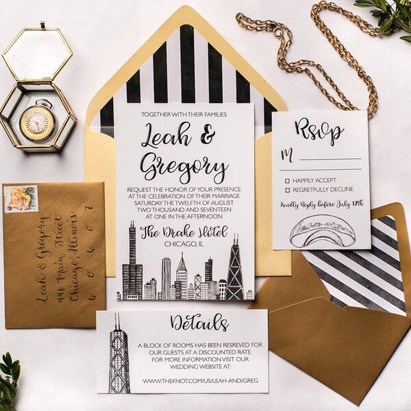 Chicago Invitation - Etsy