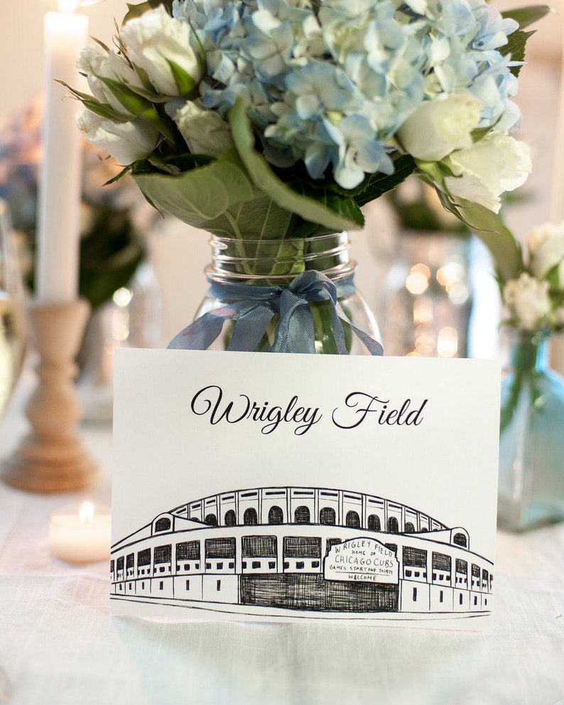 Chicago Icons Wedding Table Numbers Chicago Wedding Theme - Etsy