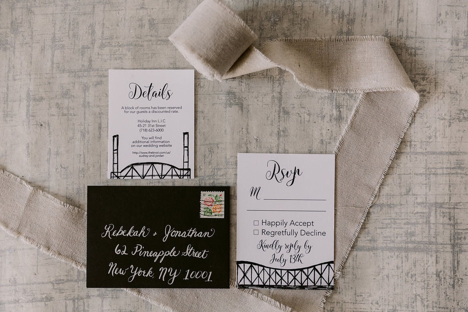 Portland Oregon Wedding Invitations City of Bridges - Etsy