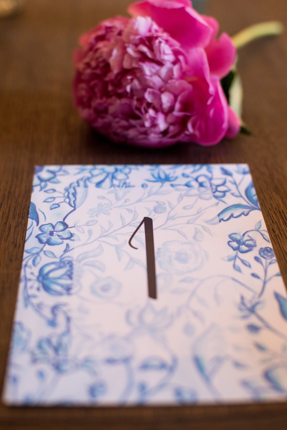 Vintage French Blue Toile Printable Wedding Table Numbers | Digital ...