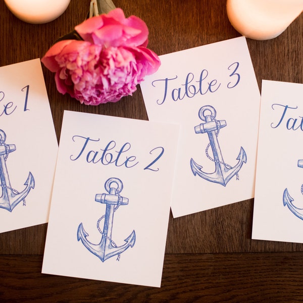 Nautical Table Numbers - Etsy