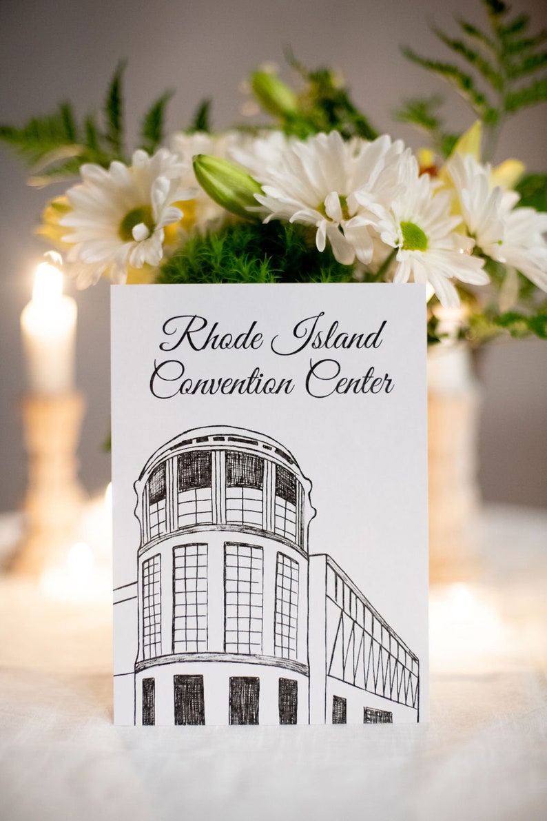 Providence, Rhode Island Icons Wedding Table Numbers | Providence ...