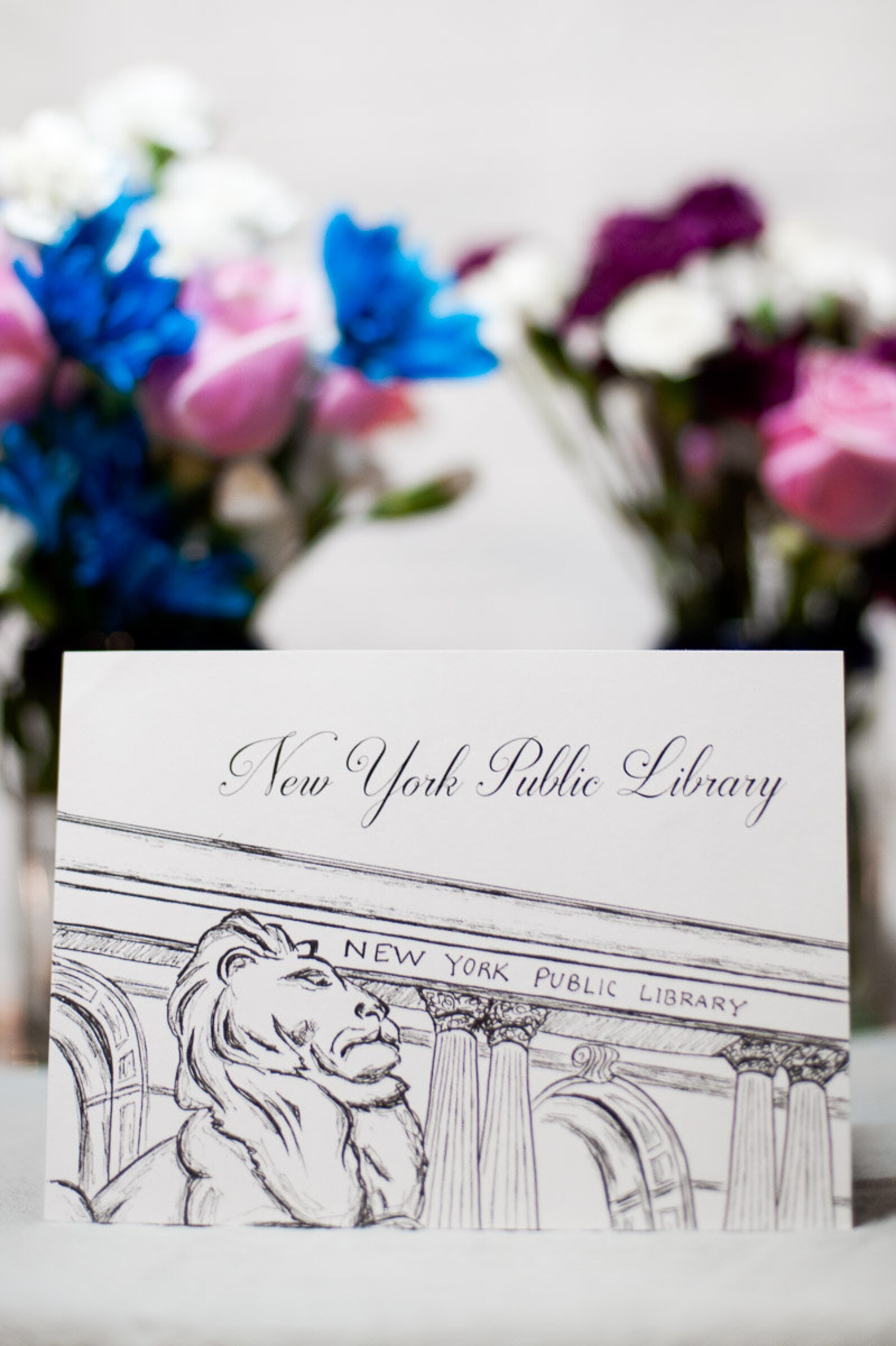 NYC New York Public Library NYPL Print or Wedding Table Number | Etsy