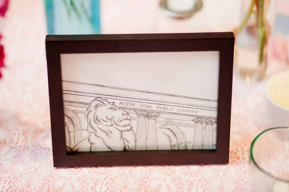 NYC New York Public Library NYPL Print or Wedding Table Number | Etsy