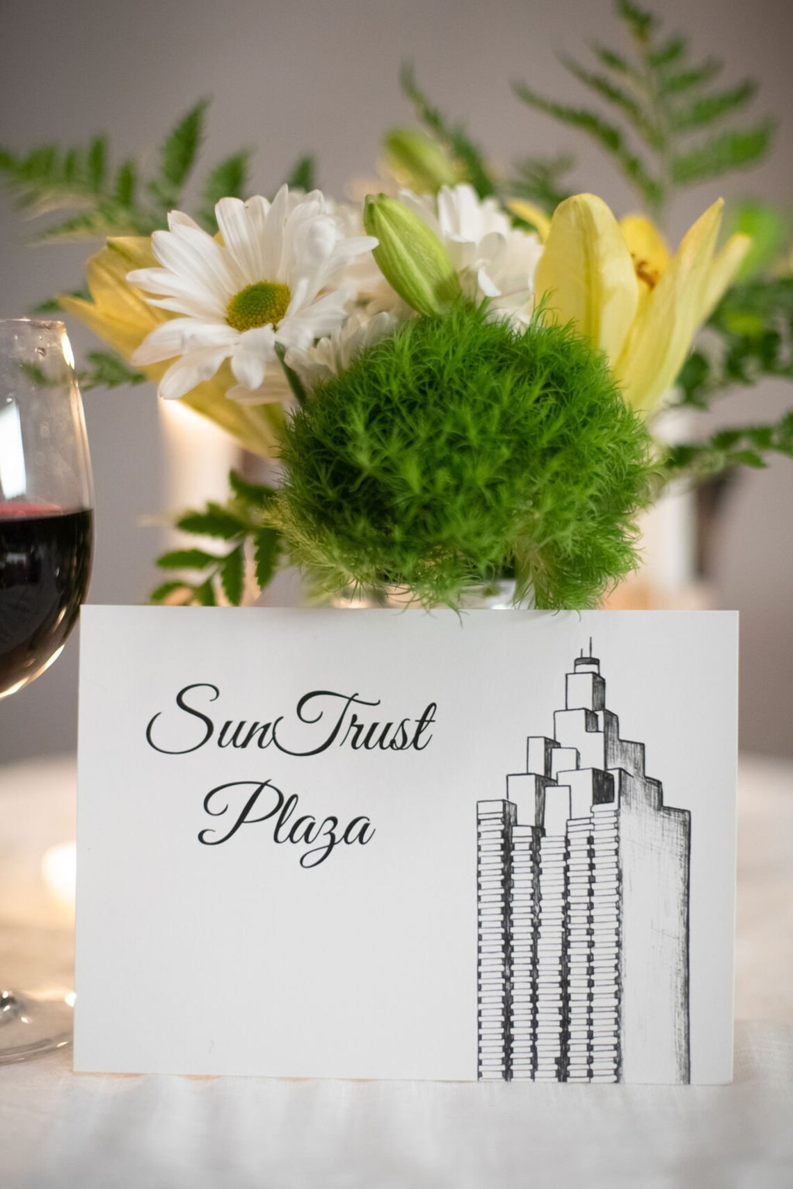 Atlanta, Georgia Icons Wedding Table Numbers | Atlanta Wedding Theme ...