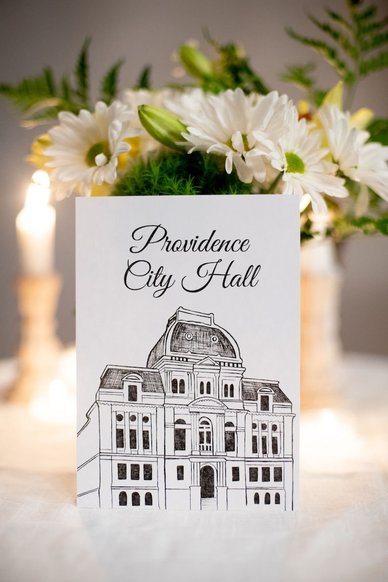 Providence, Rhode Island Icons Wedding Table Numbers | Providence ...