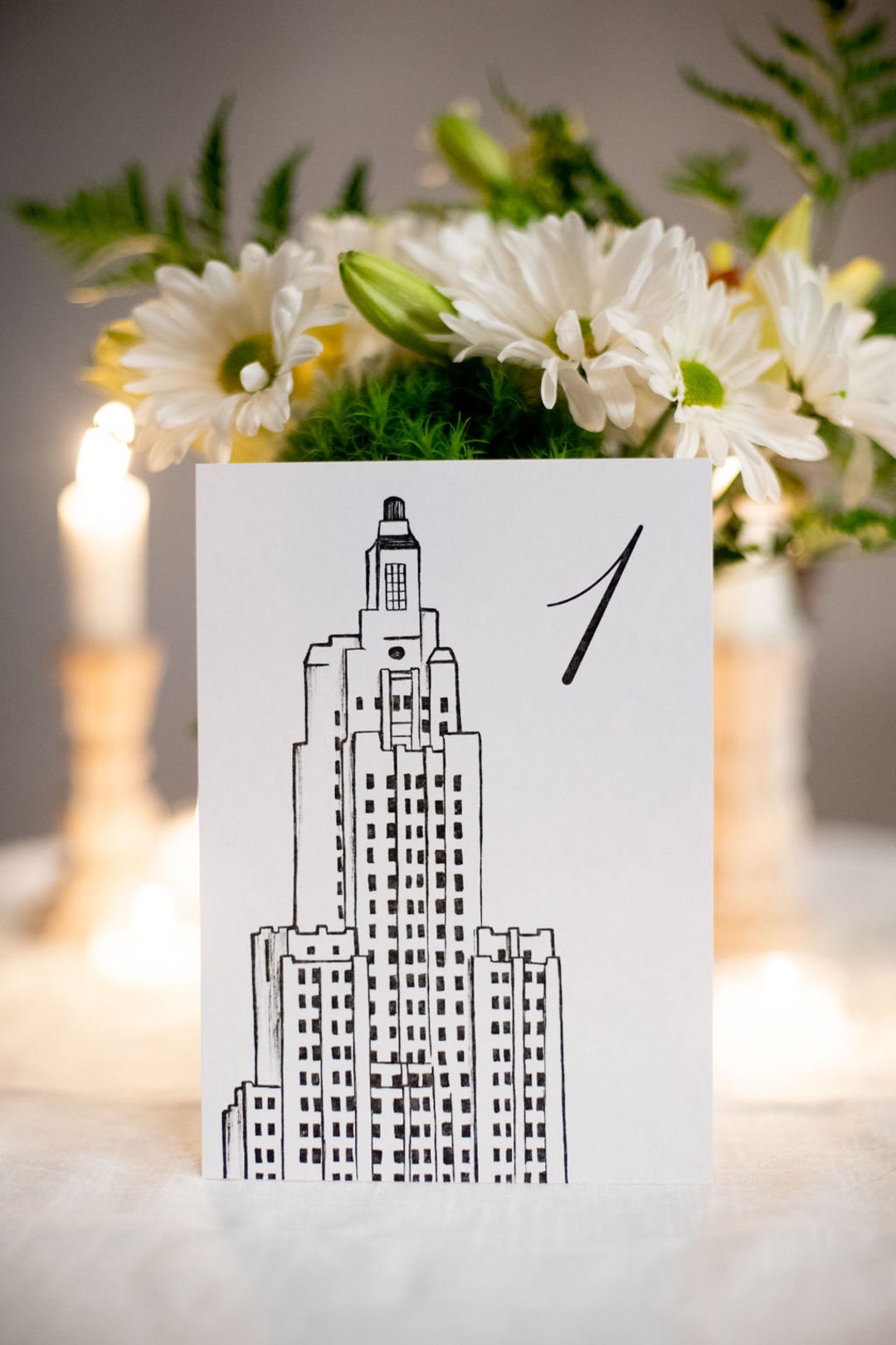 Providence, Rhode Island Icons Wedding Table Numbers | Providence ...