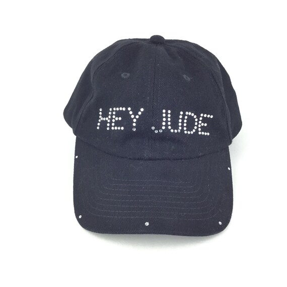 Vintage 2000s HEY JUDE (Rhinestones Logo) Baseball Ha… - Gem