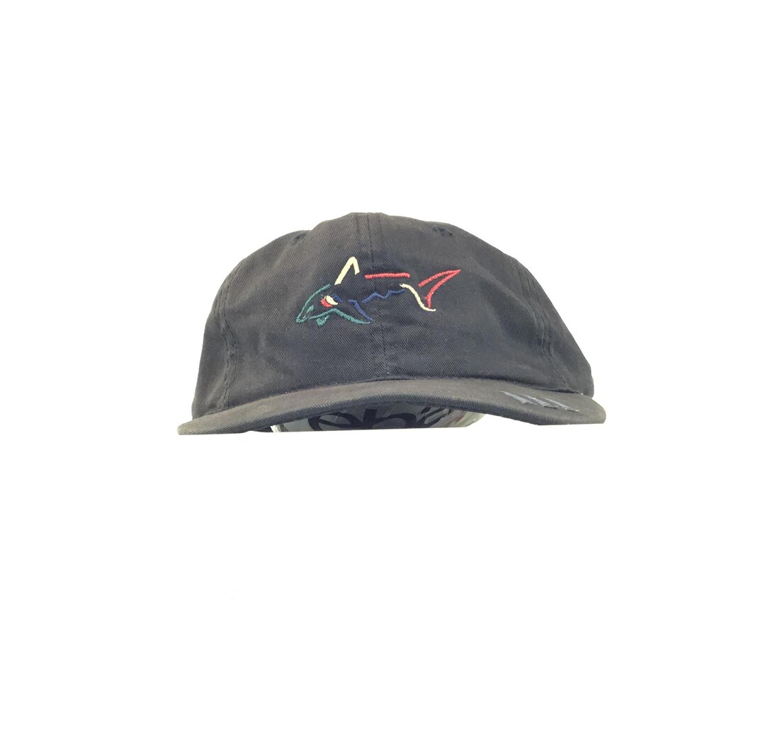 Vintage 1990s GREG NORMAN (golf) Shark Logo FADED Baseball Cap Hat Adj ...