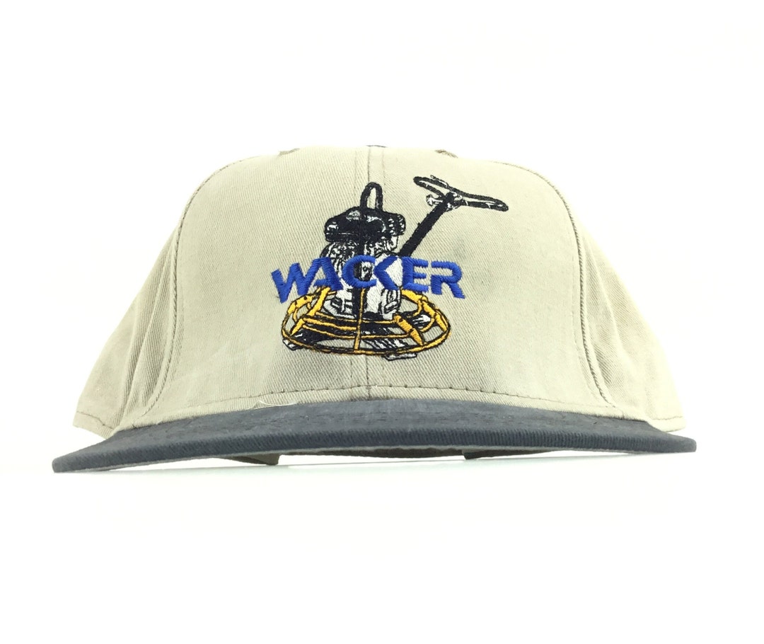 Vintage 1990s WACKER (power Trowel Logo) Baseball Cap Hat Adjustable ...