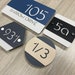 Vertical House Sign With Contrast Band & CONCEALED FIXINGS | House Sign ...