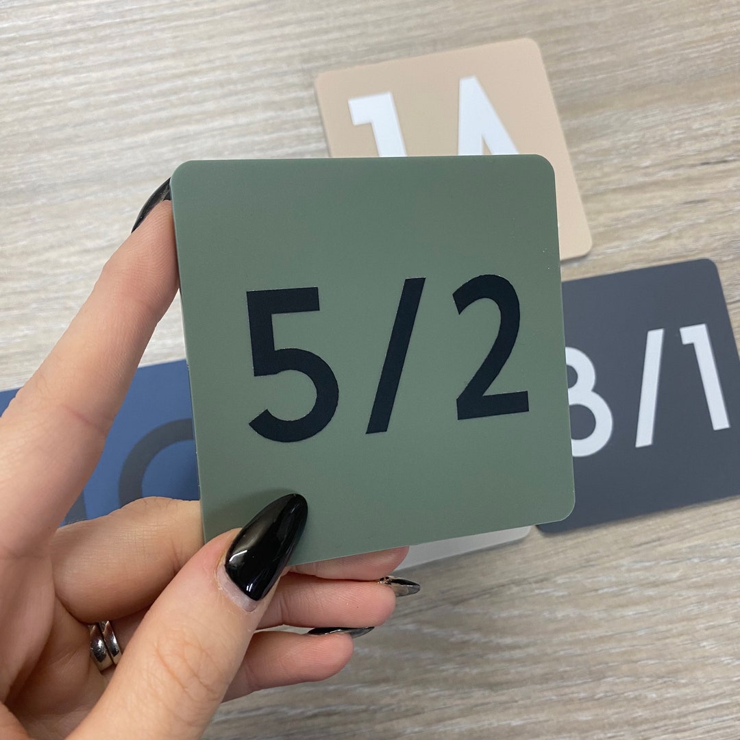 Mini House Number Square House Sign Small Sign House Sign Door Number ...