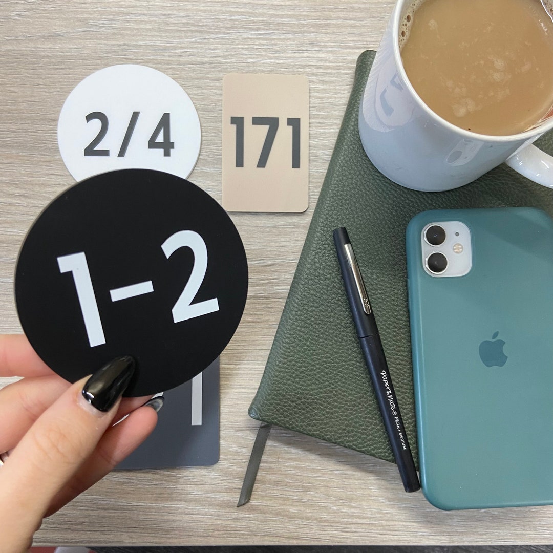 Mini House Number Round | House Sign | Small Sign | House Sign | Door ...