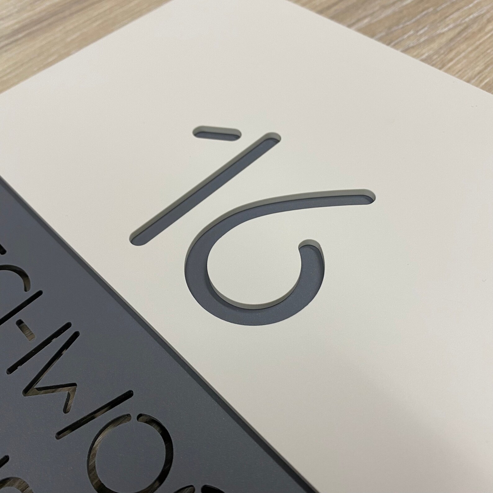 Square House Sign With Vertical Contrast Band & CONCEALED - Etsy UK