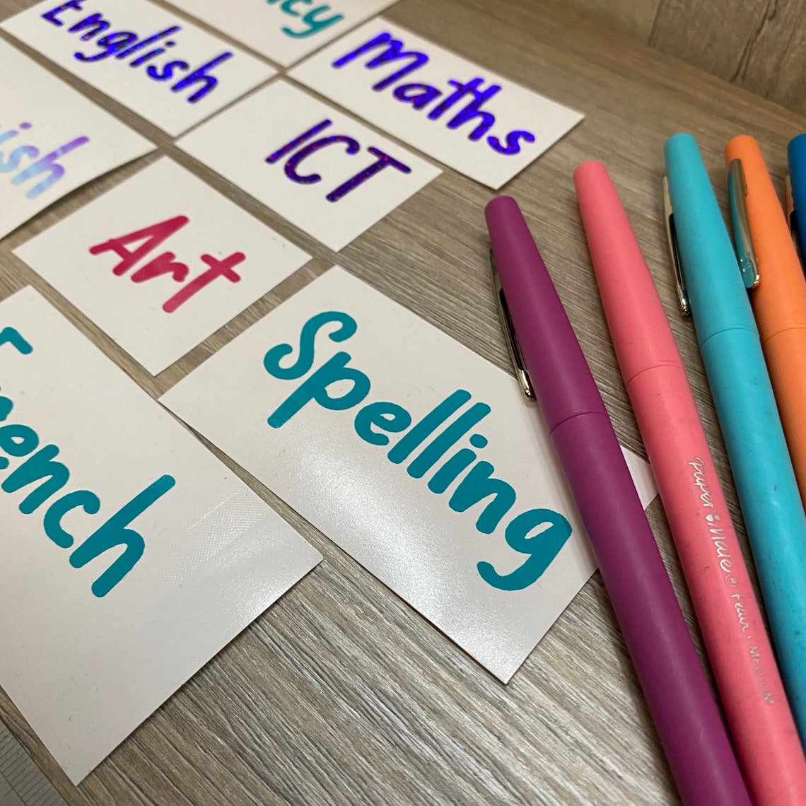 6 Primary school subject labels custom stickers | Etsy