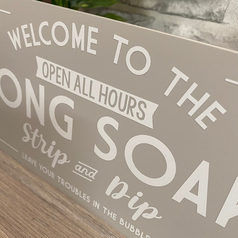 Welcome to the Long Soak Garden Sign Acrylic Signage - Etsy