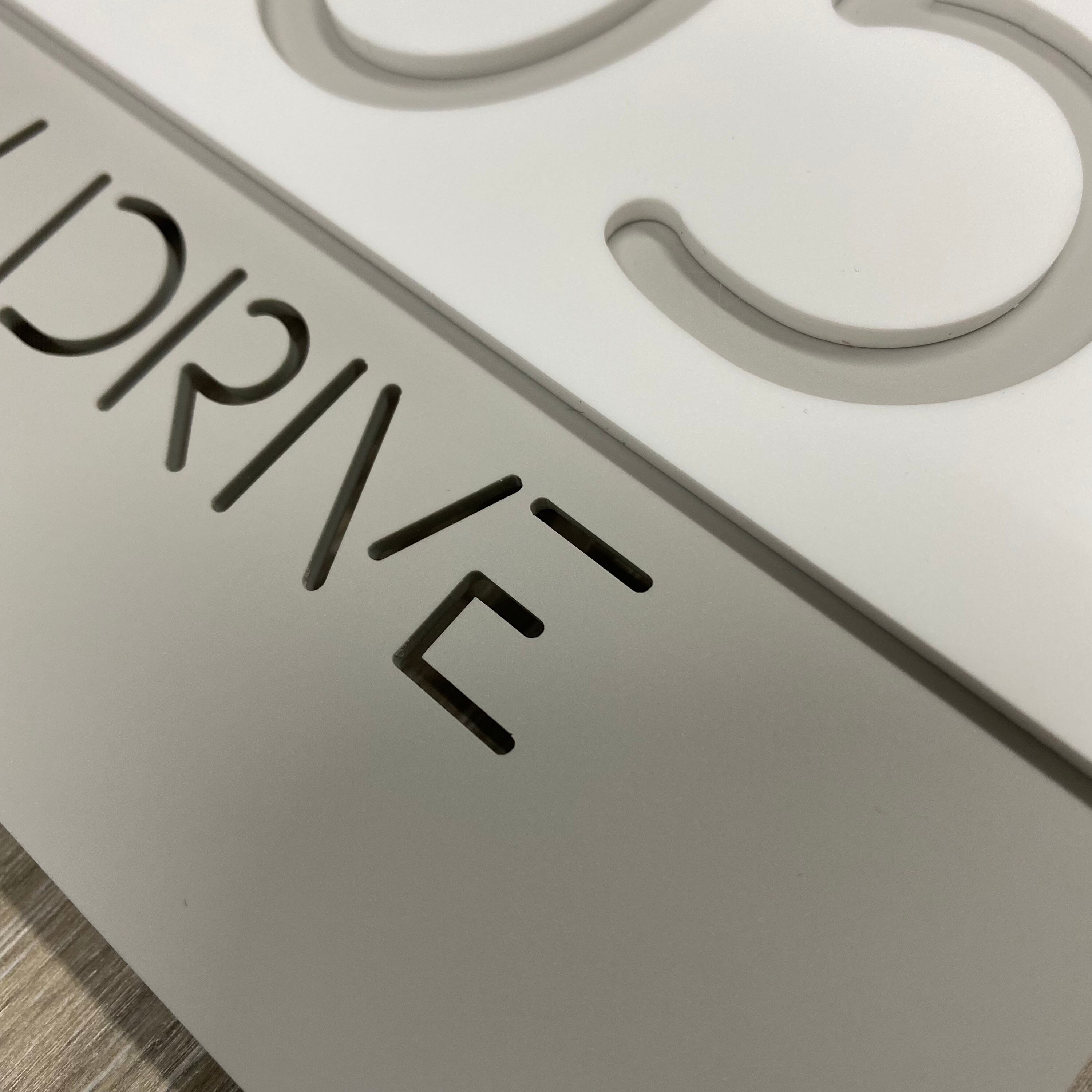 Horizontal House Sign With Contrast Band & CONCEALED FIXINGS - Etsy UK