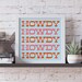Howdy Poster Wall Decor Art Print Square Typography Art Poster for Dorm ...