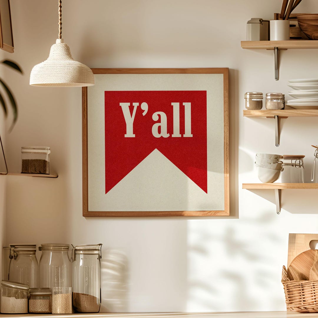 Y'all Poster Wall Decor Art Print Square Typography Art Poster for Dorm ...