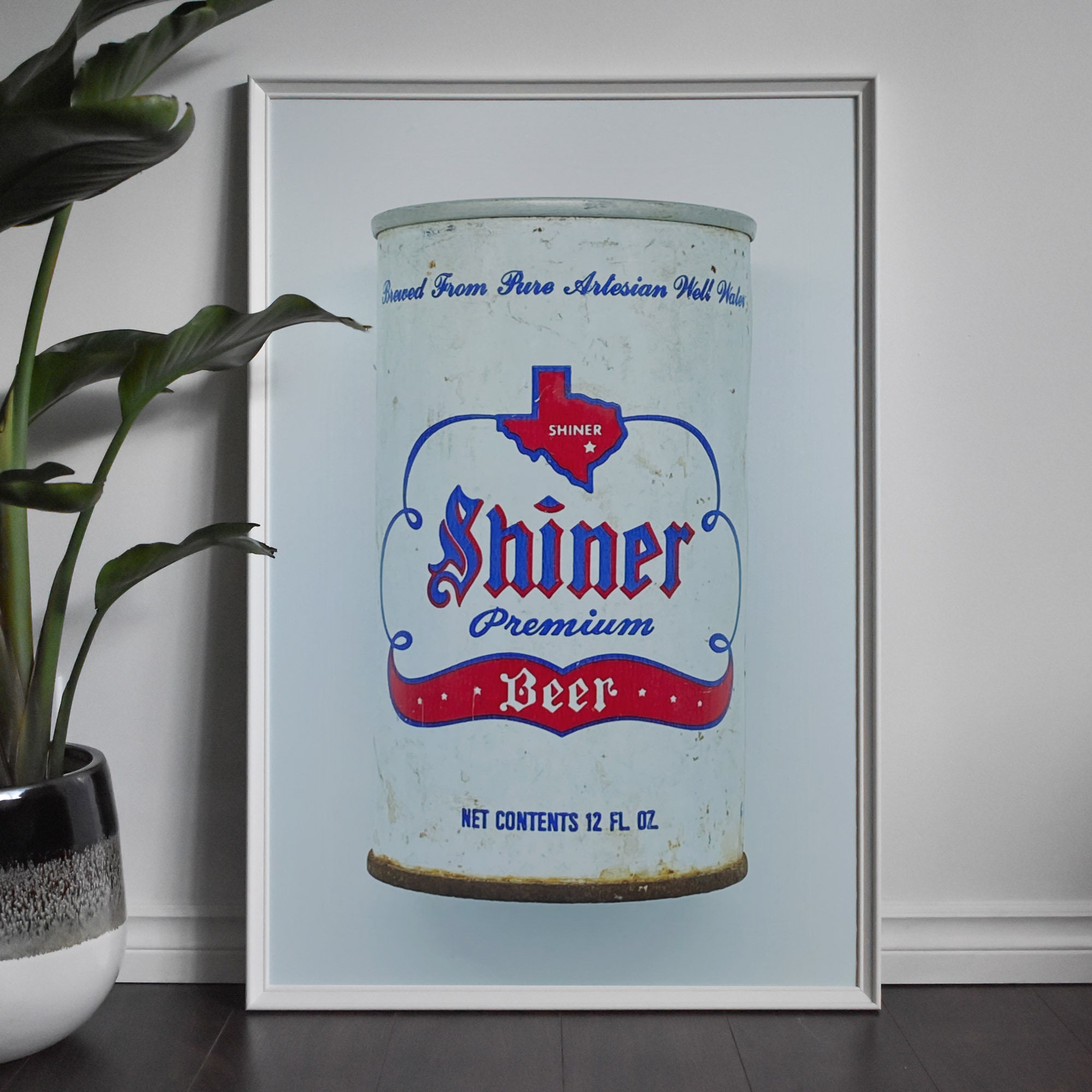 Beer Can Wall Art Shiner Photography Print Beer Art Poster Bar Art ...