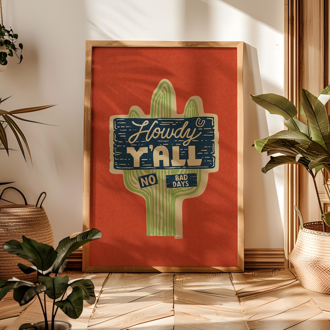 Vintage Motel Artwork Wall Decor Home Office Desert Print Matchbook ...