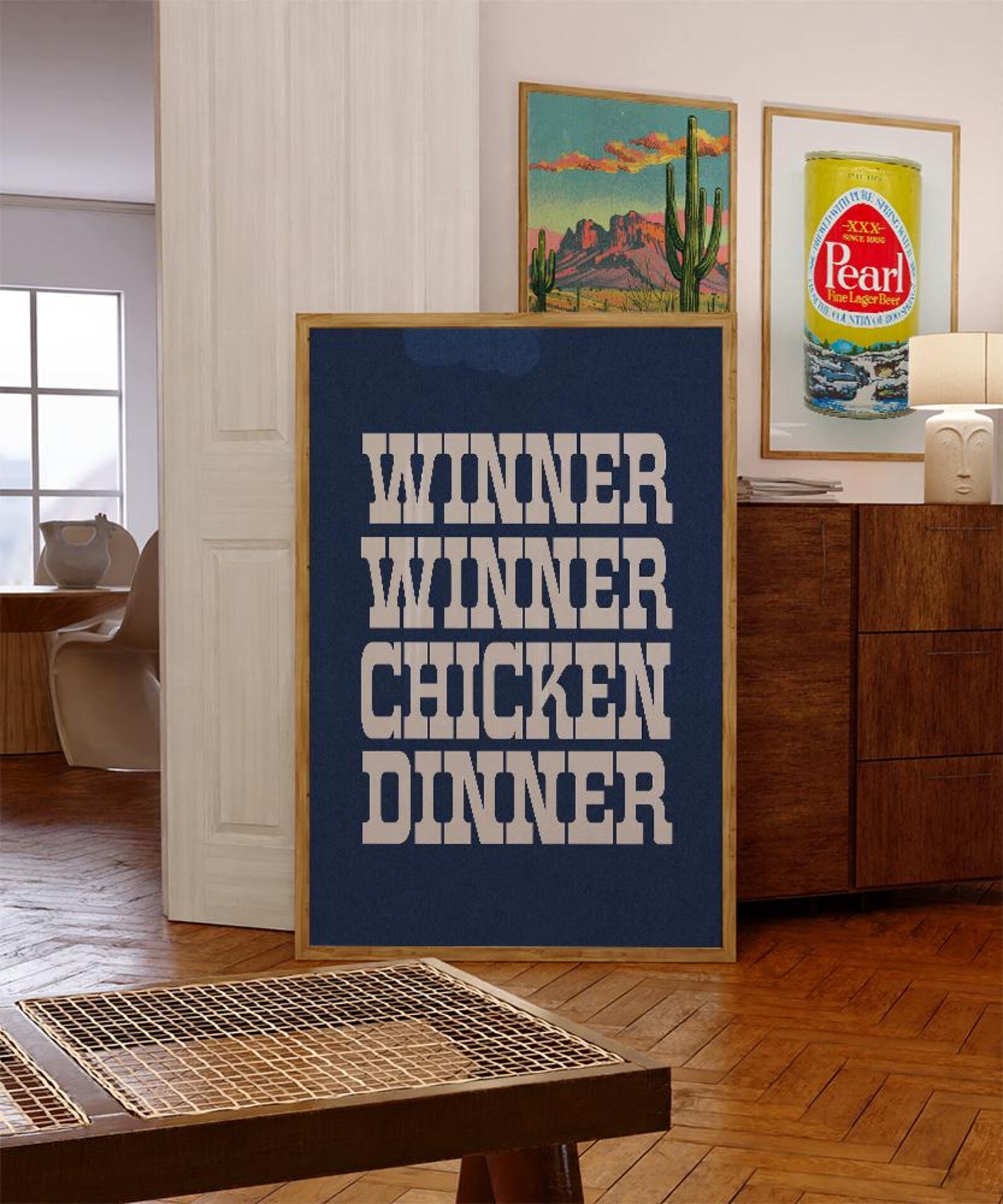 Southern Wall Art Funny Kitchen Decor Framed Typography Print Chicken ...