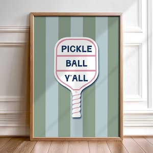 Pickleball Wall Art for Game Room Decor Pickleball Sign for Player Home ...