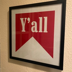 Y'all Poster Wall Decor Art Print Square Typography Art Poster for Dorm ...