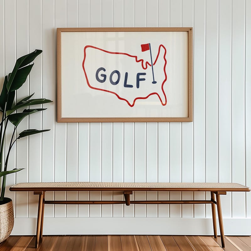 Golf Poster - Etsy