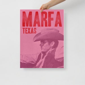 Marfa Texas Wall Decor Poster Cowboy Art Print for Dorm Wall Poster ...