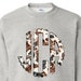 Cow Print Monogram Shirt / Monogram Crew Sweatshirt / Monogram / Gildan ...