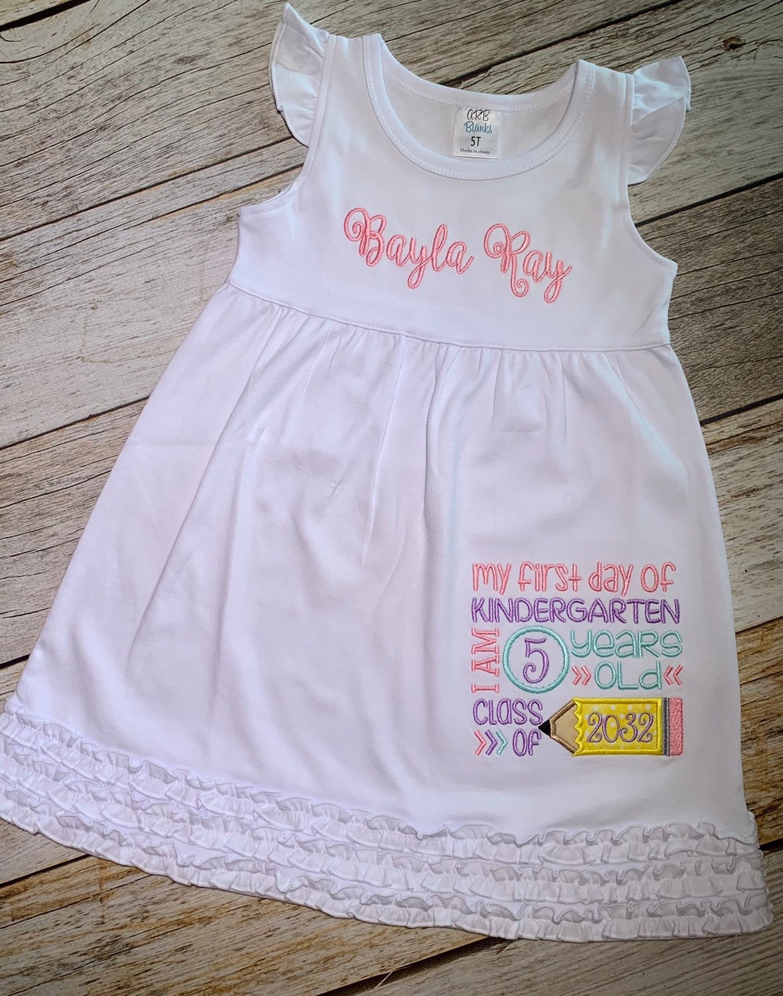 First Day of School Dress / Back to School / Kindergarten - Etsy