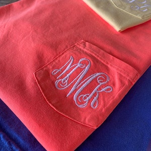 Monogram Shirt / Monogram Pocket Tee / Monogram Pullover / Comfort ...