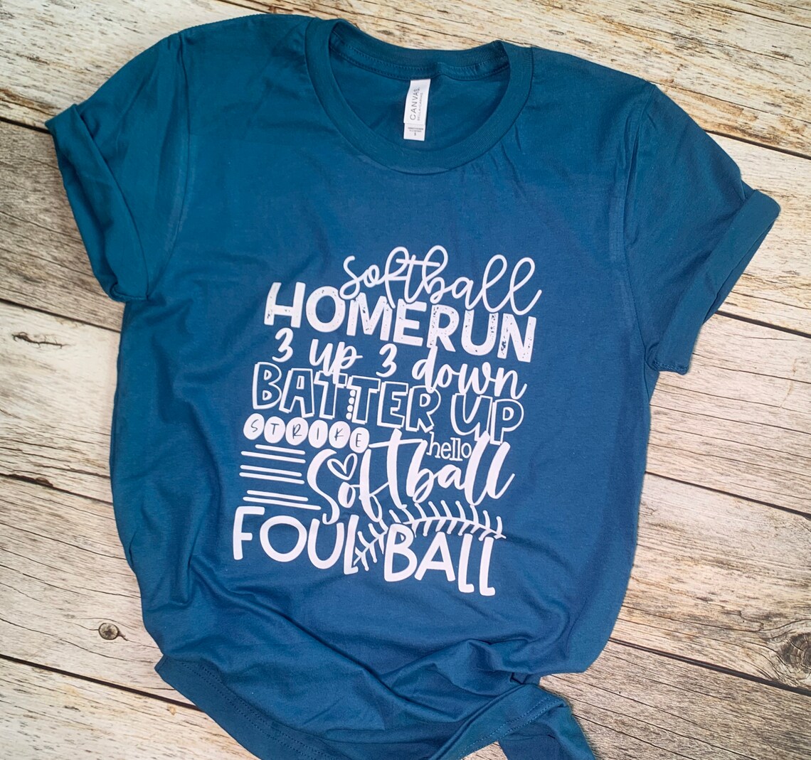 Softball Shirt / Softball Tee / Game Day Vibes / Softball All | Etsy