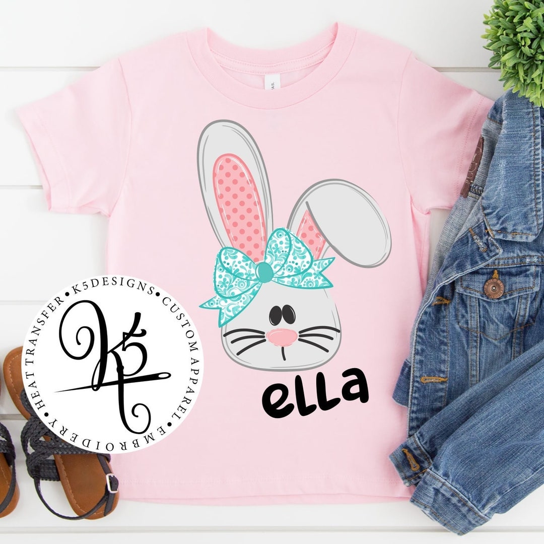Girl Easter Shirt / Girl Bunny Shirt / Personalized Easter Shirt ...