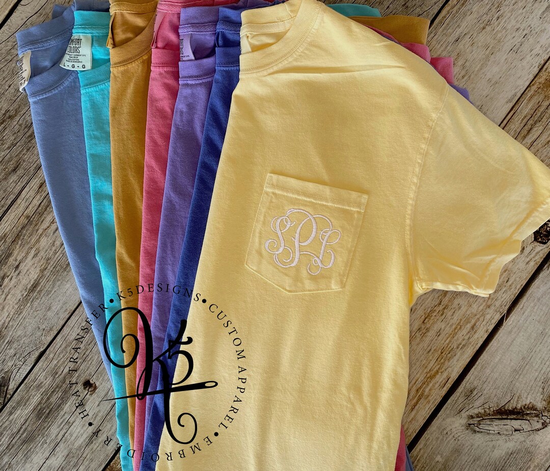 Monogram Shirt / Monogram Pocket Tee / Monogram Pullover / Comfort ...