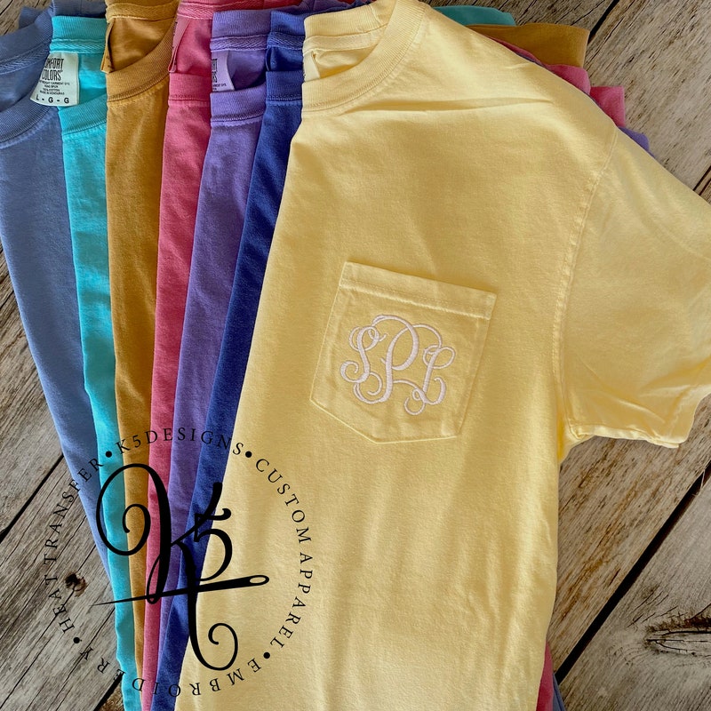 Pocket Monogram - Etsy